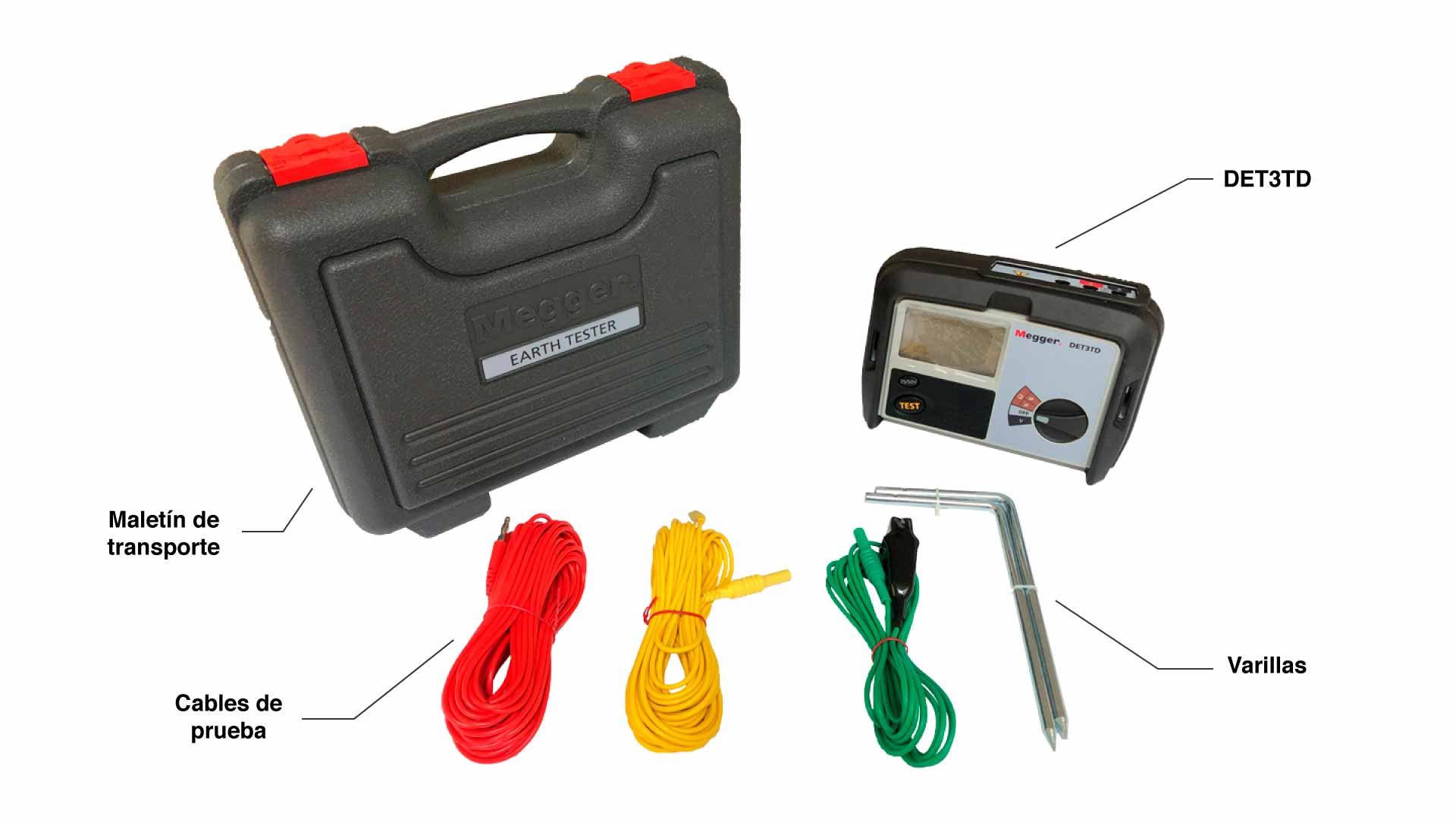 DET3TD / DET3TC - Probadores de tierras marca Megger